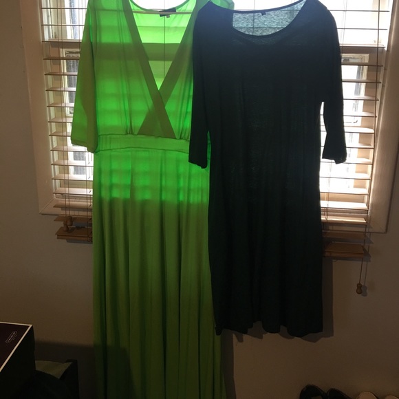 Dresses | Green Dresses One Long And One Short | Poshmark